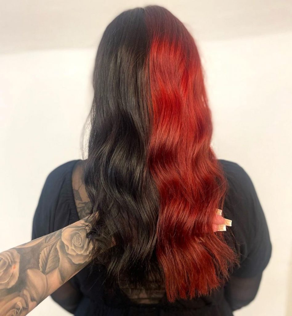 Split Dyed Hair: How to Do It +10 Half and Half Hair Ideas