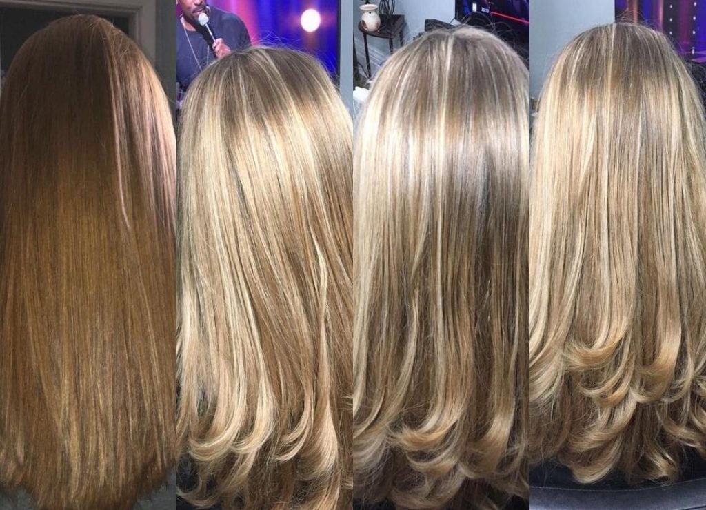 Wella T14 Before and After on Orange, Yellow, Dark Hair