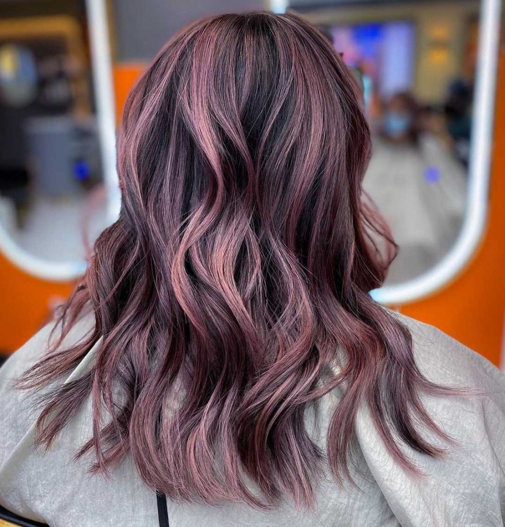 Pink Highlights in Brown Hair: How to Make Them & Examples